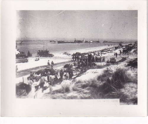 Original WWII Signal Corps Photo US Army BEACHHEAD D-DAY 1944 NORMANDY ...
