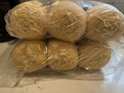 Lot Of 6 Red Heart Yarn 7 Oz Ea Color Cornmeal NEW SEALED Packages | eBay