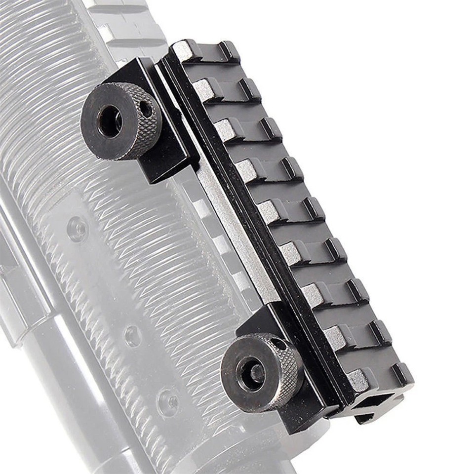 2Pcs 45 Degree Offset 5 Slot Mount Picatinny Rail + Flat Top 8 Slot ...