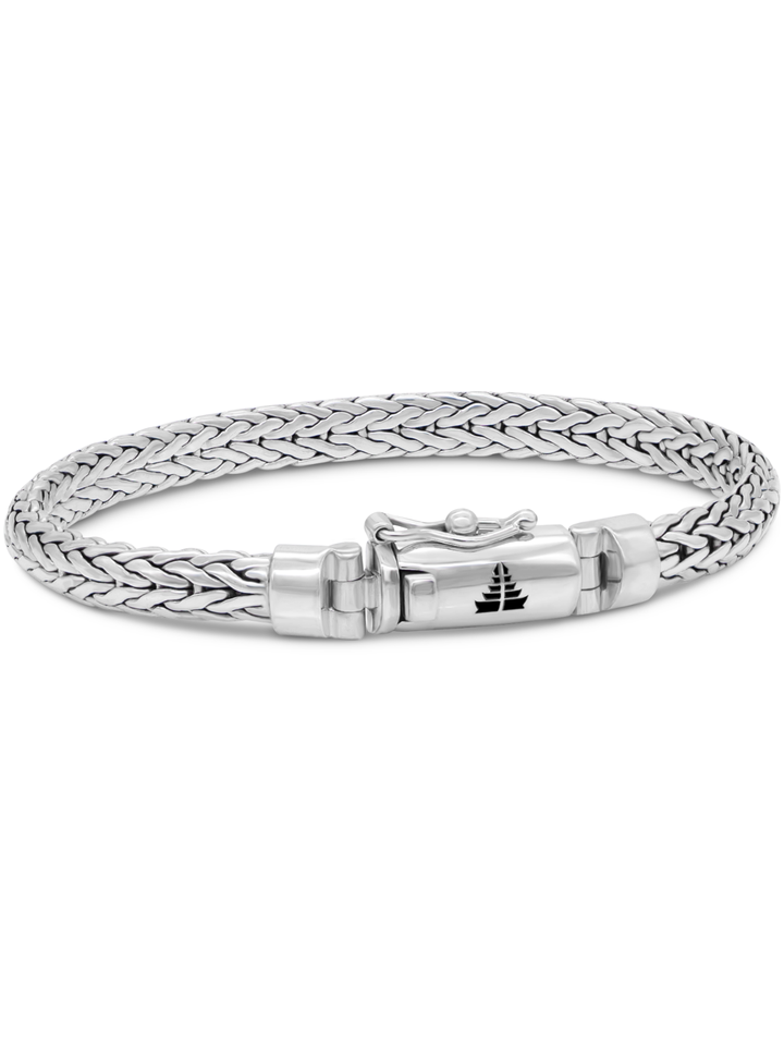 DEVATA Bali Sterling Silver Dragon Bone Chain Bracelet 6mm Oval DBK5236 | eBay