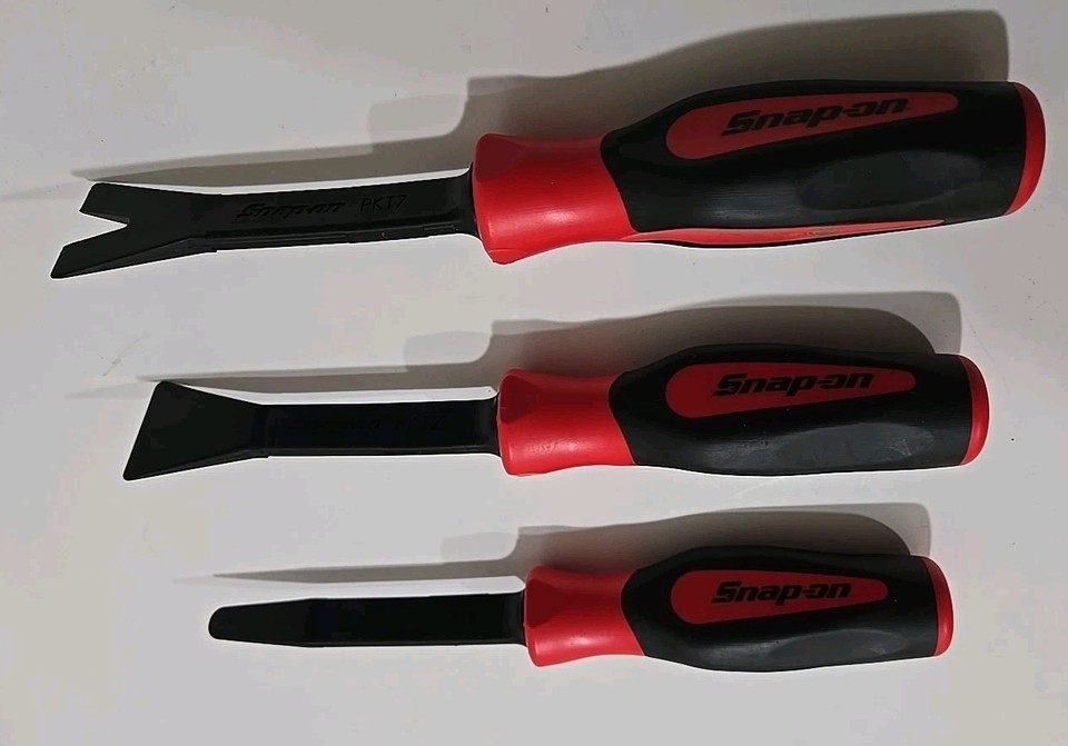 Snap On Tools 3pcs Trim PRY Tool Set Non -marring Instinct Handle ...
