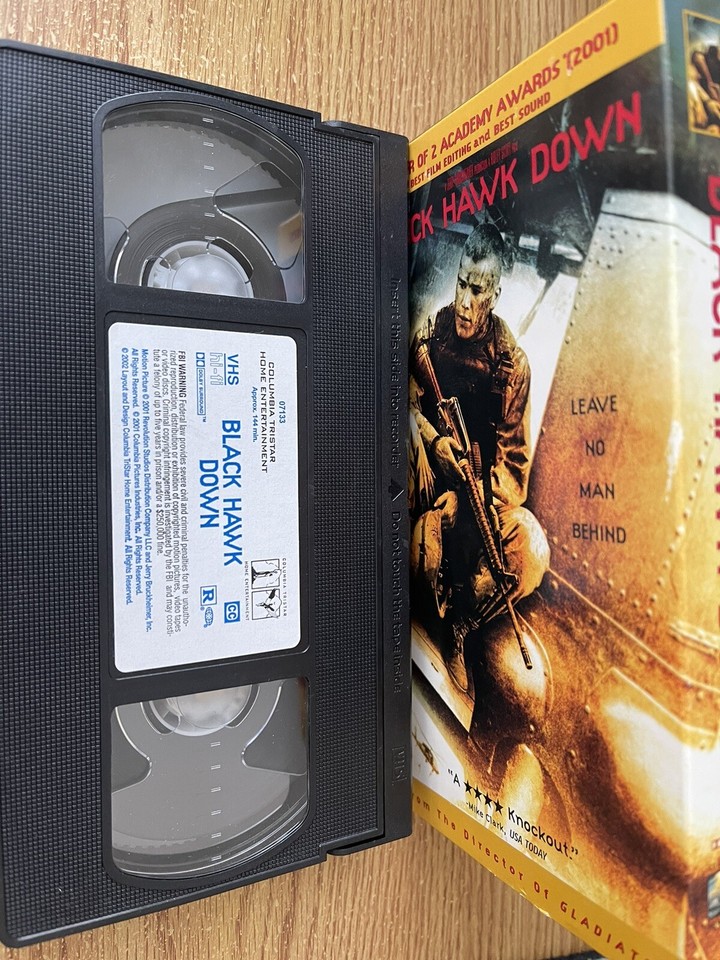 Black Hawk Down VHS 2002 Video Tape Movie Josh Harnett Tom Sizemore | eBay