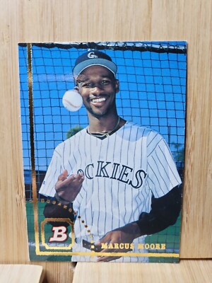 MARCUS MOORE🏆Topps 1994 BOWMAN #2 MLB Baseball Card 🏆 FREE POST | eBay ...