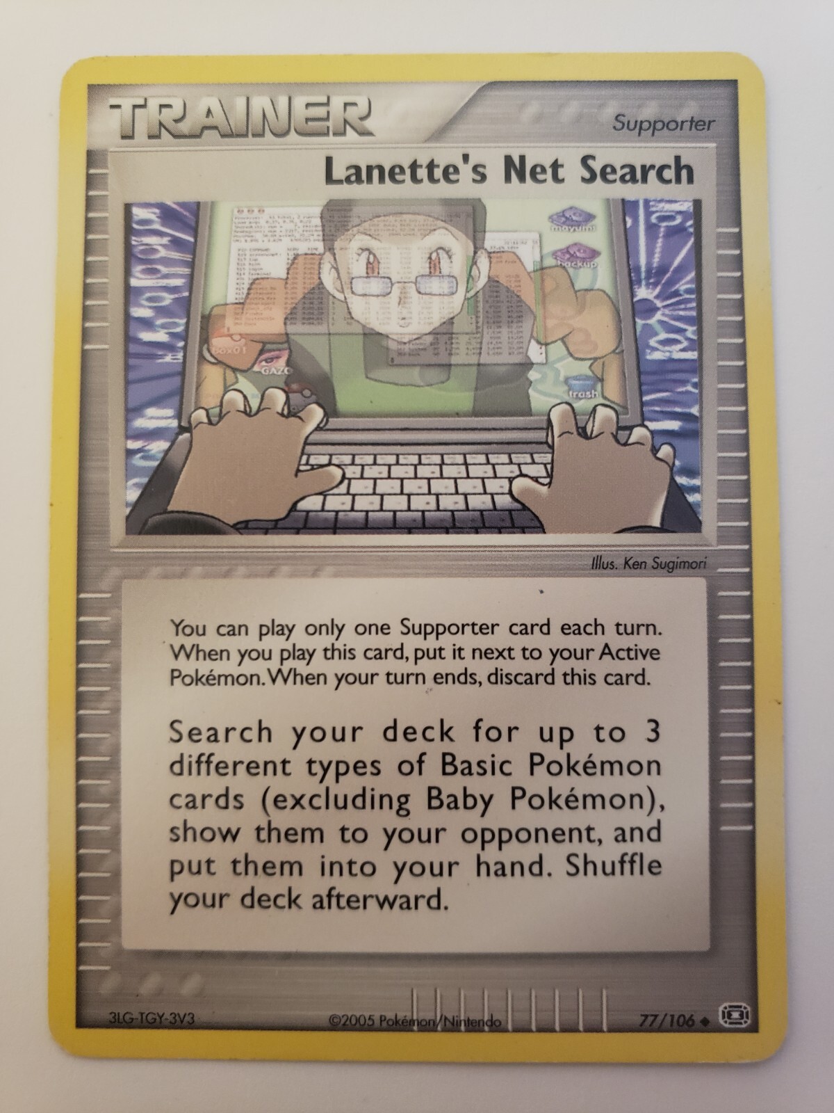 Pokemon 77/106 Lanette's Net Search Uncommon Emerald | eBay