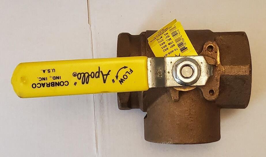 Apollo 70-608-01 2 Apollo 3-Way Threaded Bronze Ball Valve | eBay
