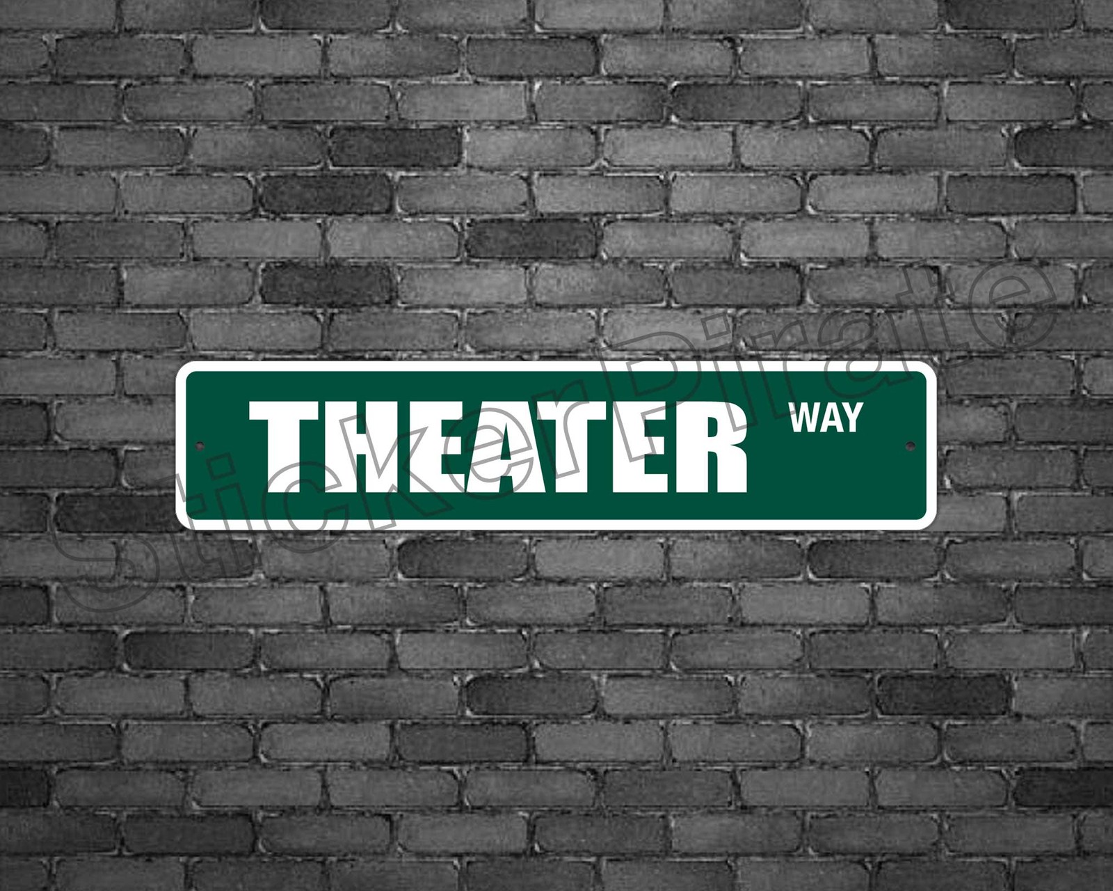 *Aluminum* Theater 4" x 18" Metal Novelty Street Sign SS 3504 | eBay