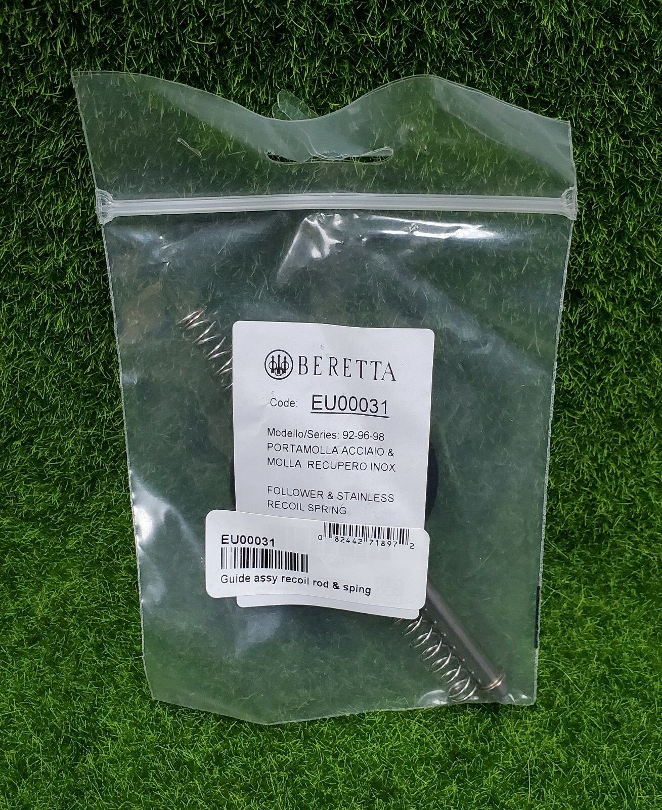 Beretta 92/96/98 Steel Recoil Rod & Stainless Steel Recoil Spring ...