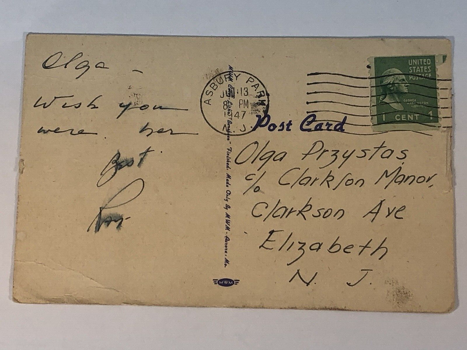 Woman on Beach Laying on Sand Postcard 1947 | eBay