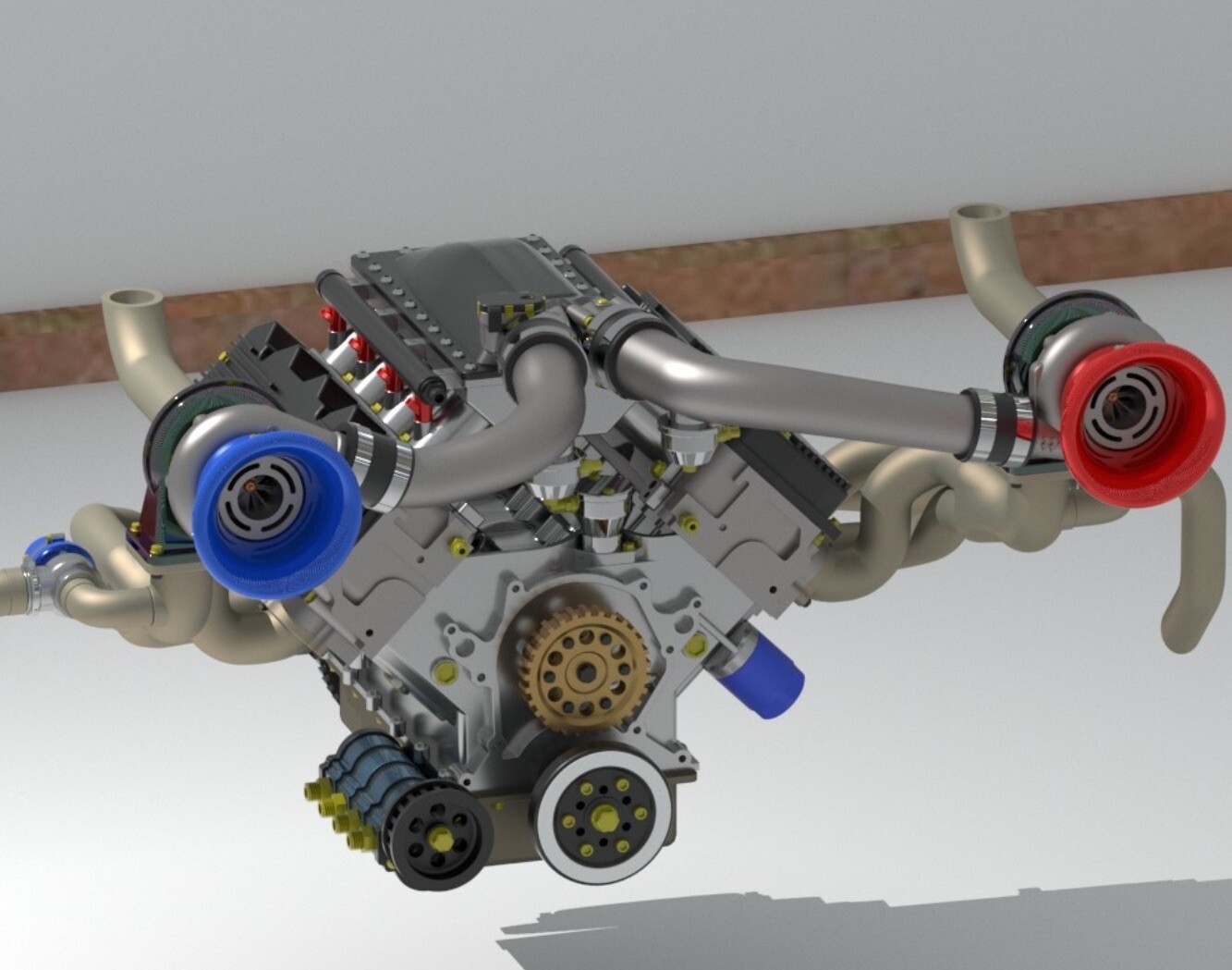 1/25 Scale 3d Printed Hoonicorn V2 Engine Twin Turbo | eBay