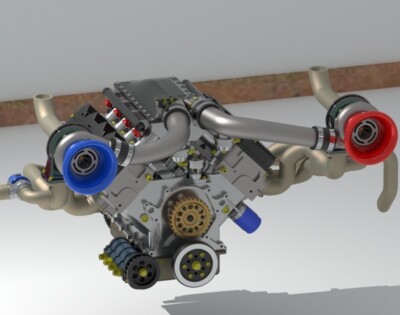 1/25 Scale 3d Printed Hoonicorn V2 Engine Twin Turbo | eBay