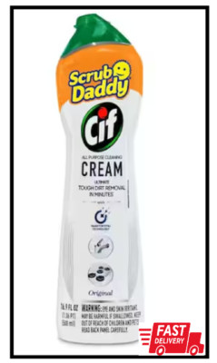 Scrub Daddy Cif All Purpose Cleaning Cream, Ultimate Tough Dirt Removal ...