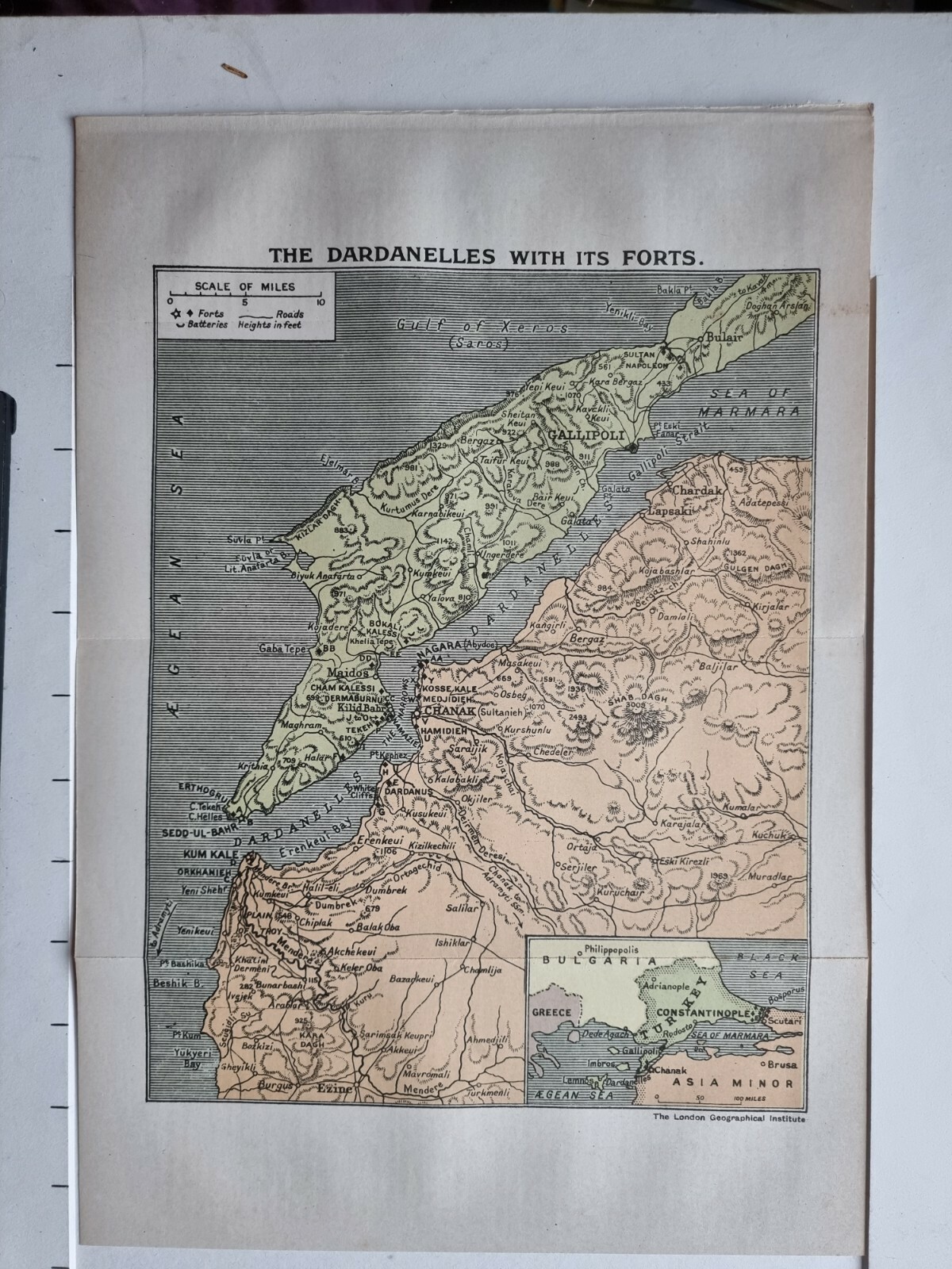 1918 WW1 WORLD WAR I PRINT - MAP OF THE | Grelly UK