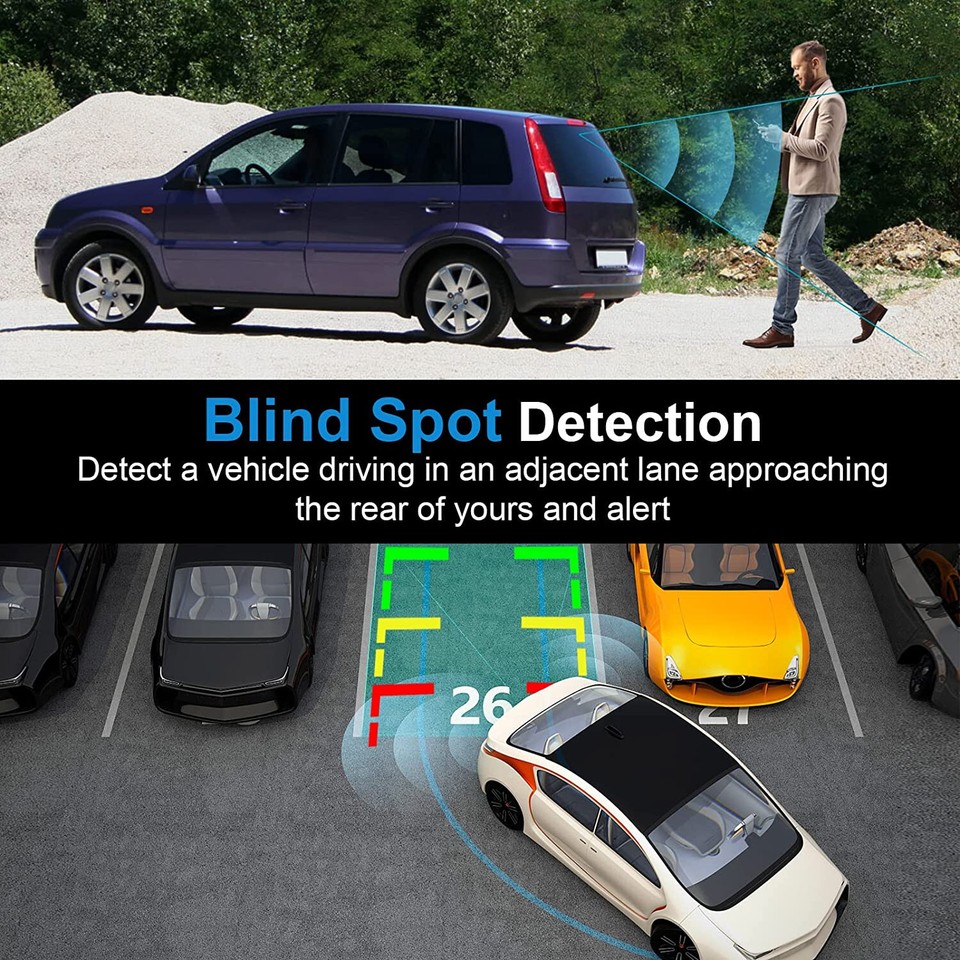 10" 4K Rear View Mirror Camera Smart Driving Assistant Night Vision ...