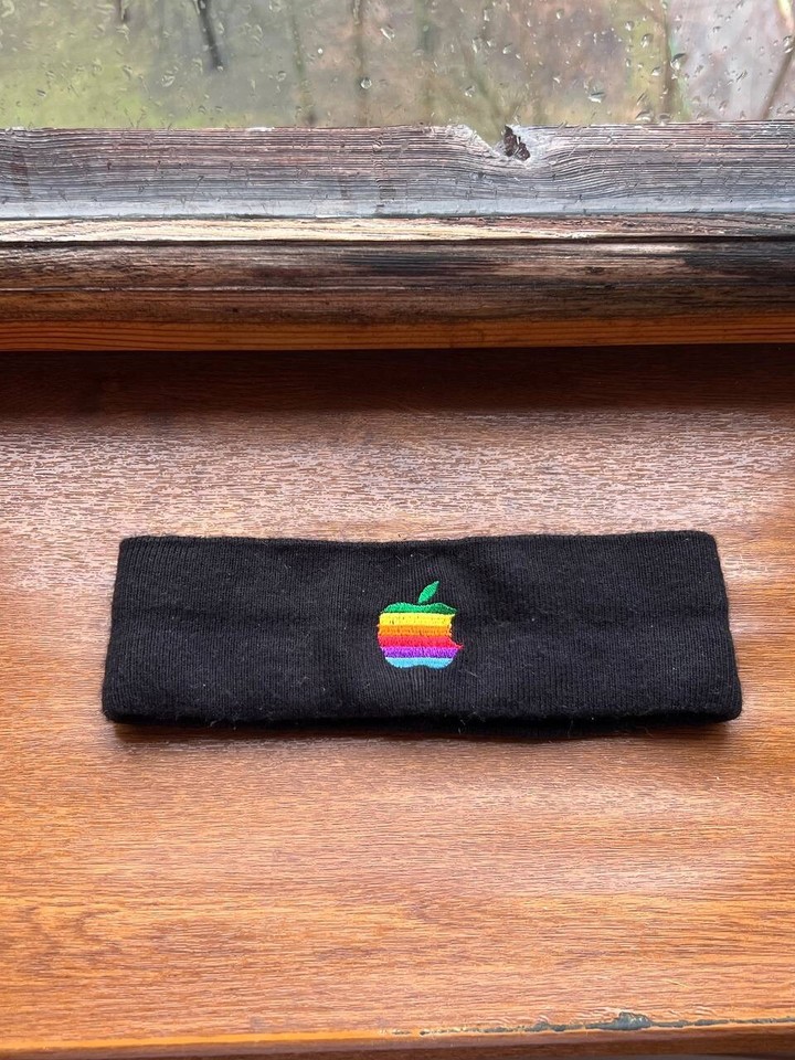 Vintage Apple Headband Logo Hat Sport Apple Company Steve Jobs USA 90s ...