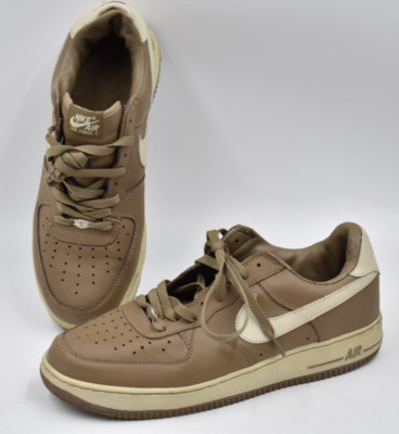 Nike Air Force 1 Brown Leather 309096 221 Size 13 Vintage 2005 FLAWS | eBay