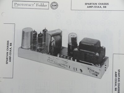 Original Sams Photofact Manual SPARTAN AMP-151AA, AMP-151BB (356) | eBay