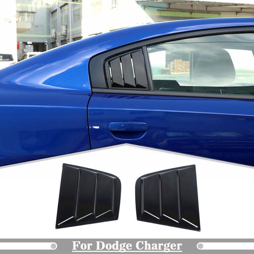 For 2011-2023 Dodge Charger Black Side Window Louvers Windshield Cover ...