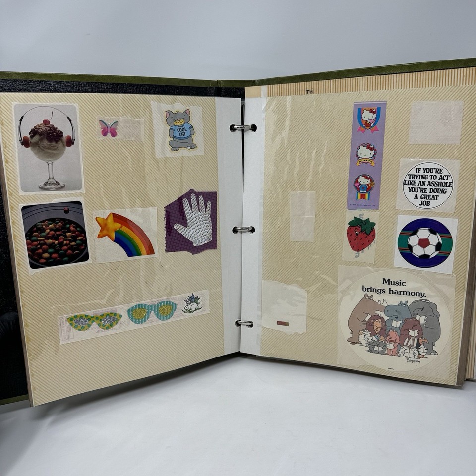 Vintage Sticker Album Book 1970’s 1980’s Scratch N’ Sniff Hello Kitty ...