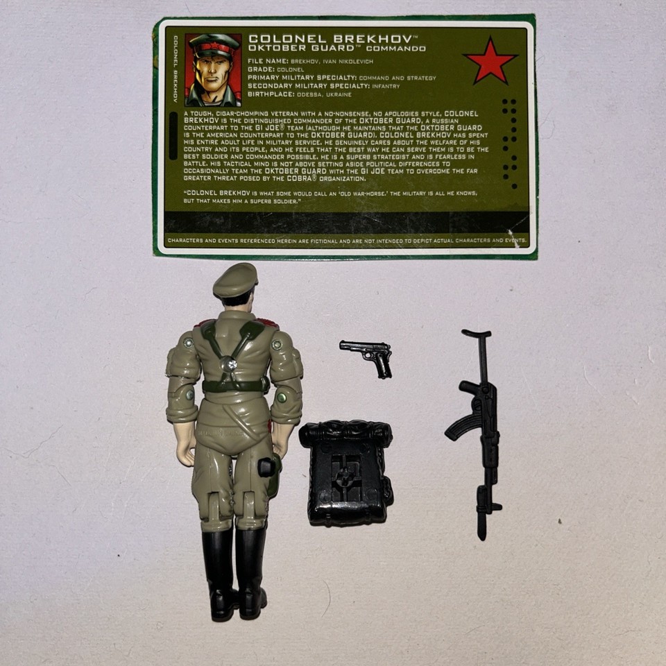 2005 G.I. Joe Colonel Brekhov v2 Complete with File Card | eBay
