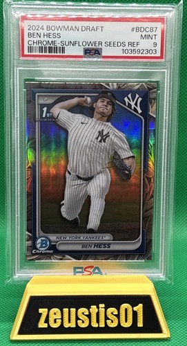 2024 Ben Hess Bowman Draft Chrome Sunflower Seeds Refractor 1st #BDC-87 ...