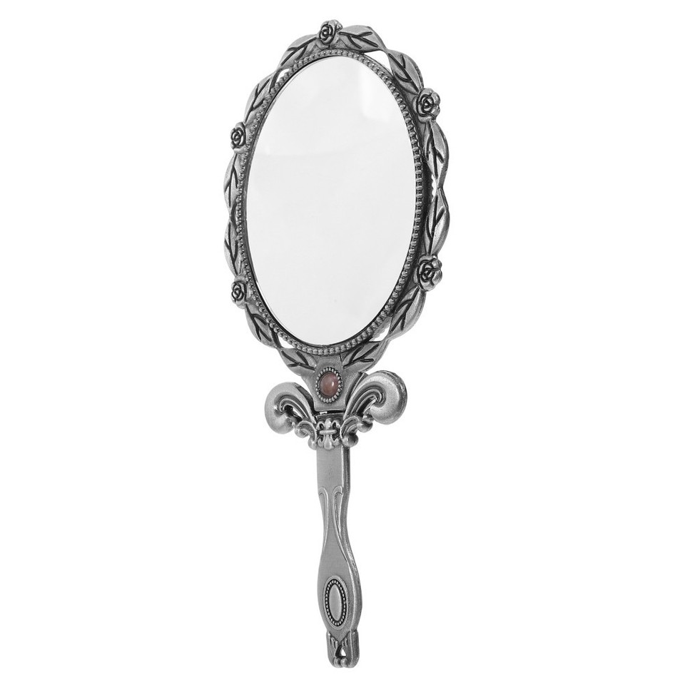 Vintage Foldable Makeup Mirror Portable for Girl Hand Held Mirrors ...