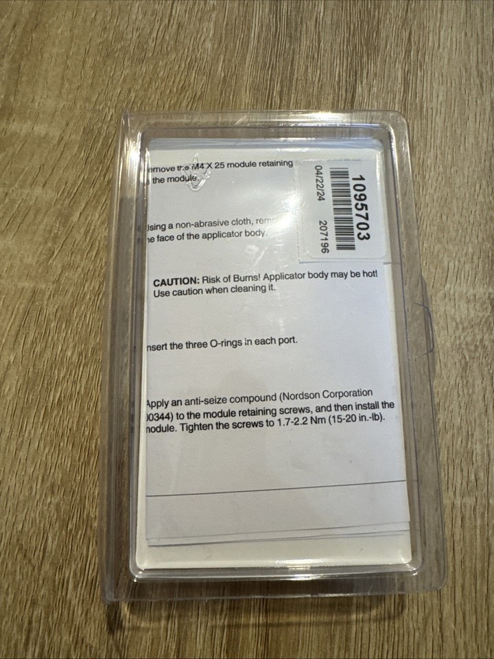New Nordson MiniBlue 2 Glue Module Part 1095703 | eBay UK