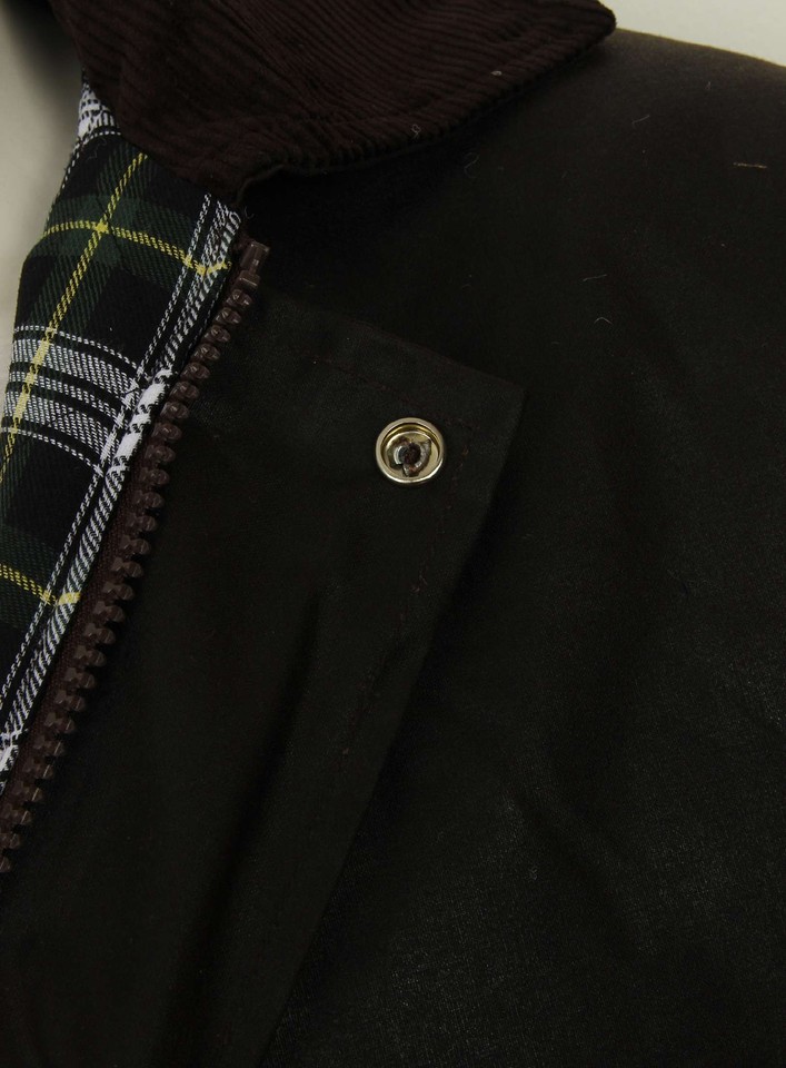 Mens Wax Coat Jacket Waxed Waterproof Winter Padded Quilted Fishing ...