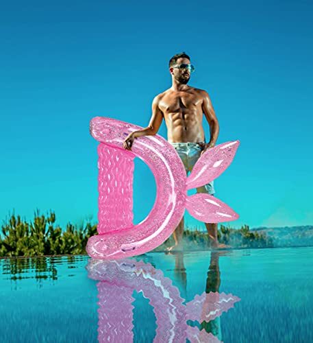 Inflatable Bunny Pool Chair Float - Luxurious Floating Pool Chair ...