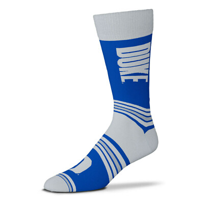 Duke University Blue Devils NCAA Go Team Stripe Adult Dress Crew Socks ...