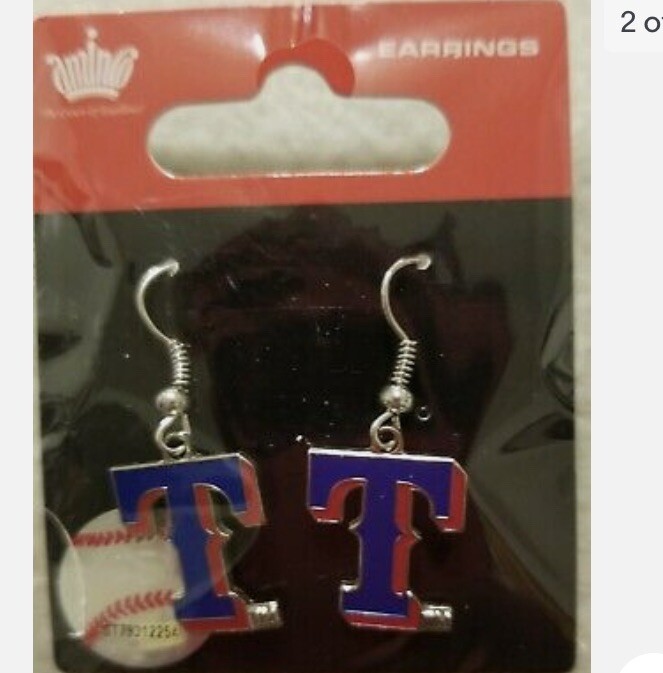 Aminco MLB Texas Rangers Dangle Earrings | eBay