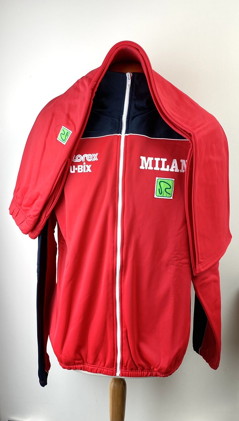 VINTAGE AC MILAN 1985 G.RIVERA TRACKSUIT FOTOREX U-BIX LARGE SHIRT ...