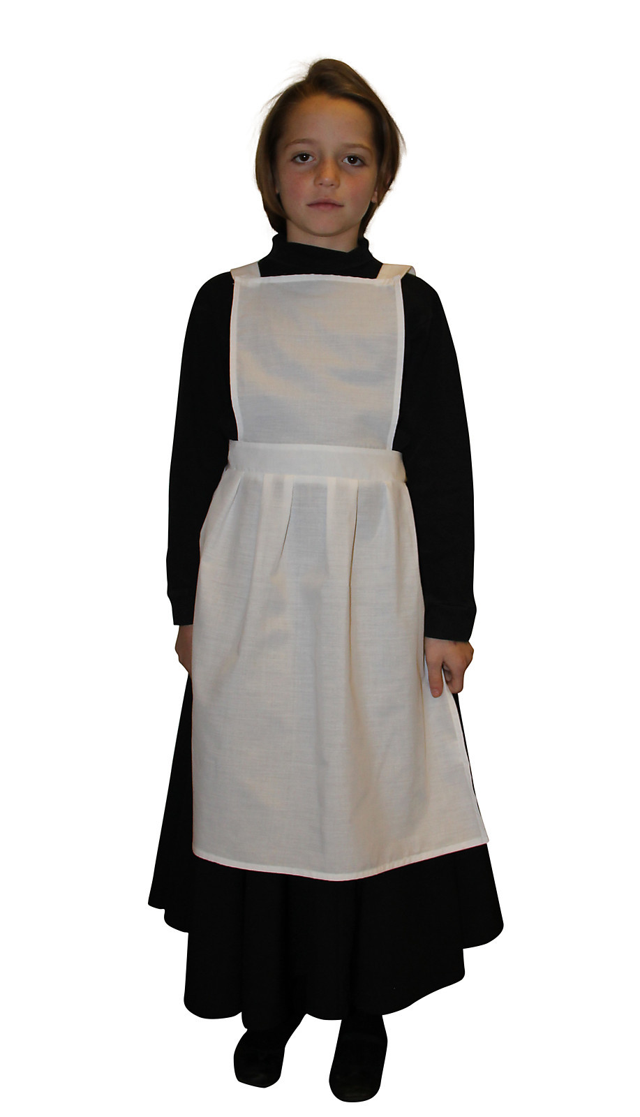 Girls Victorian / Edwardian Maids Pinafore Apron Fancy Dress Costume ...