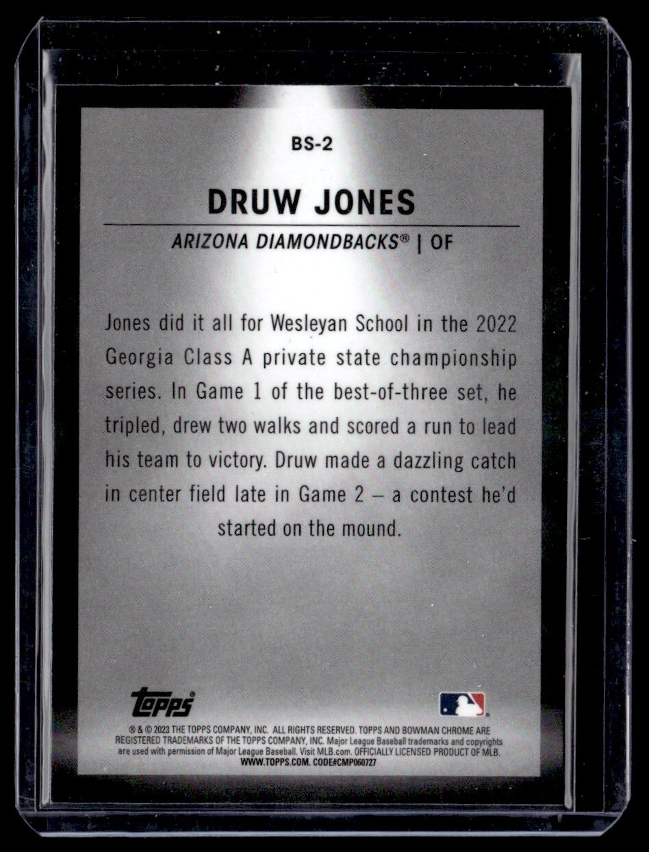 2023 Bowman Spotlights Druw Jones Arizona Diamondbacks #BS-2 | eBay