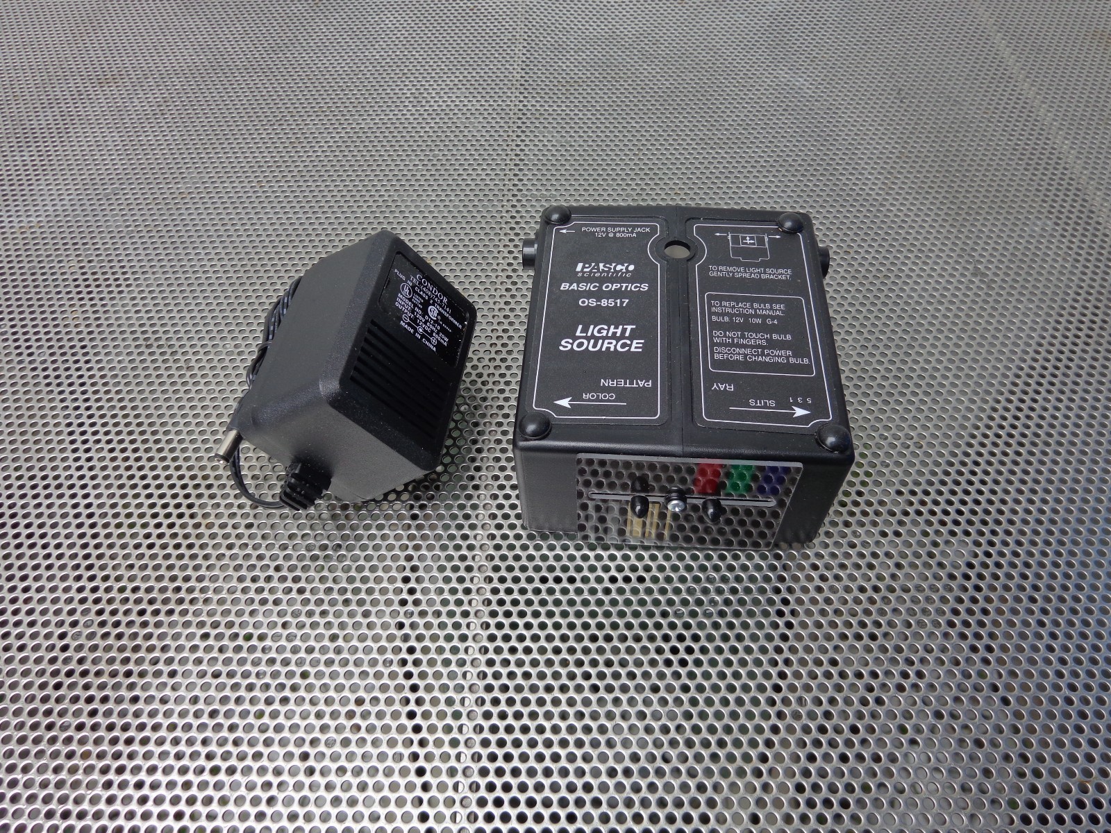 Pasco Scientific Basic Optics OS-8517 Light Source | eBay