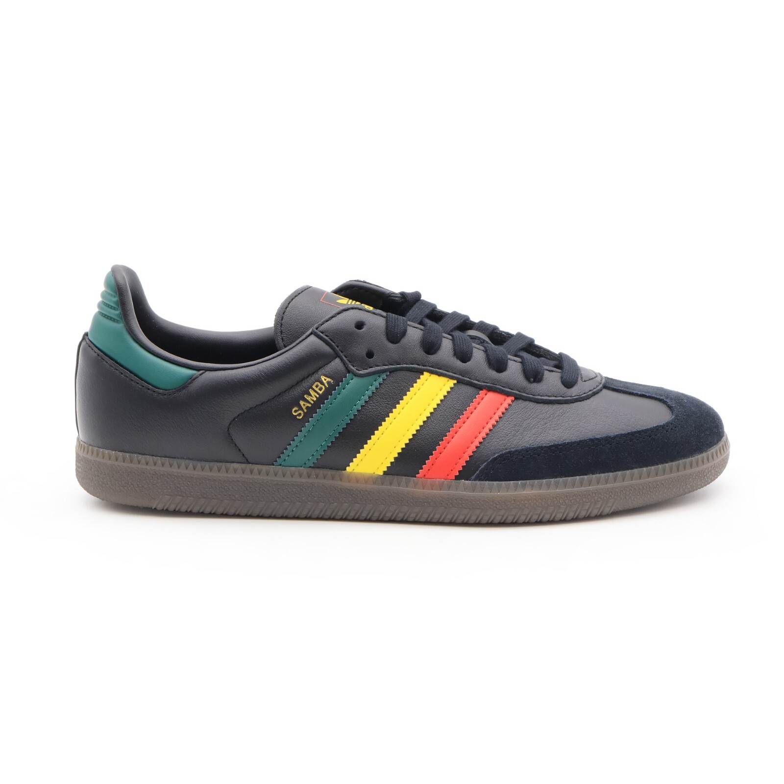 IH3119 adidas Originals Samba OG Rasta Core Black Green Yellow Red (Men ...