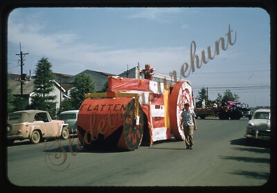 Japan Johnson Air Base Parade Steamroller 35mm Slide 1950s Red Border ...