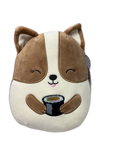 Squishmallow Regina The Corgi With Sushi 8" UltraSoft Stuffed Kids Toy ...