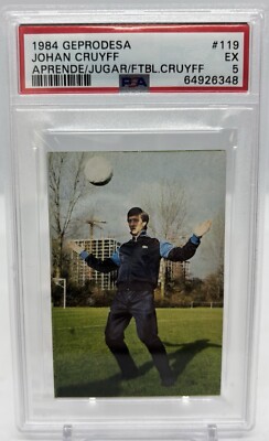 1984 Johan Cruyff Aprende a Jugar Geprodesa Card #119 PSA 5 | eBay