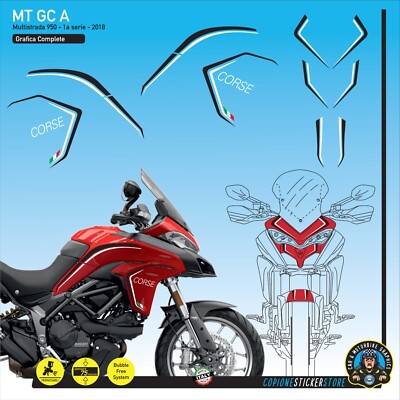 Compatible Adhesive Graphics DUCATI Multistrada 950 2018 Corse MT GC A ...