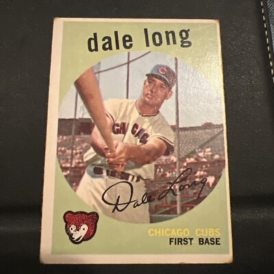 1959 Topps Baseball Card #414 Dale Long - Low To Mid Grade - G/VG! | eBay