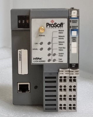 ProSoft ILX34-AENWG Wireless Point I/O Adapter + Allen Bradley 1734-IB2 ...
