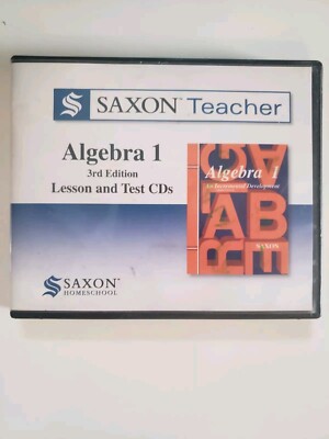 Saxon Teacher Algebra 1, 3rd edition CD-ROMs, Video Lessons - Like New ...