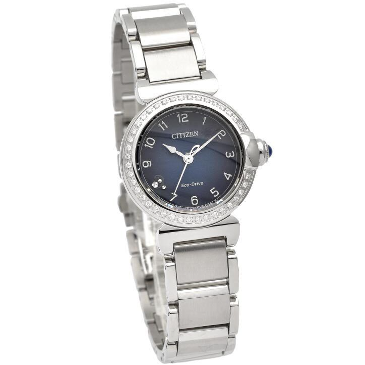 CITIZEN L ROUND Collection EM1120-87L Eco-Drive Solar Watch Blue Dial ...