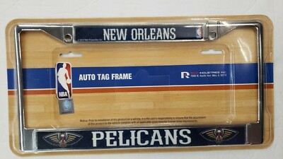 NBA New Orleans Pelicans Metal License Plate Frame (Chrome) | eBay