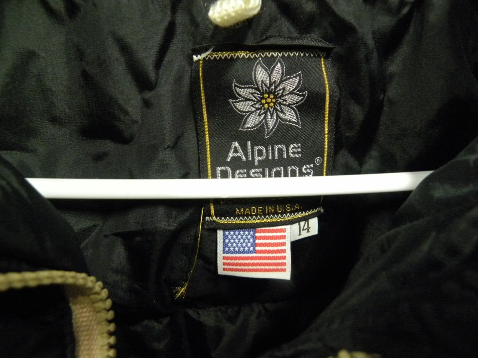 Vintage Retro Mod Alpine Designs USA Ski Jacket Coat (A10) | eBay