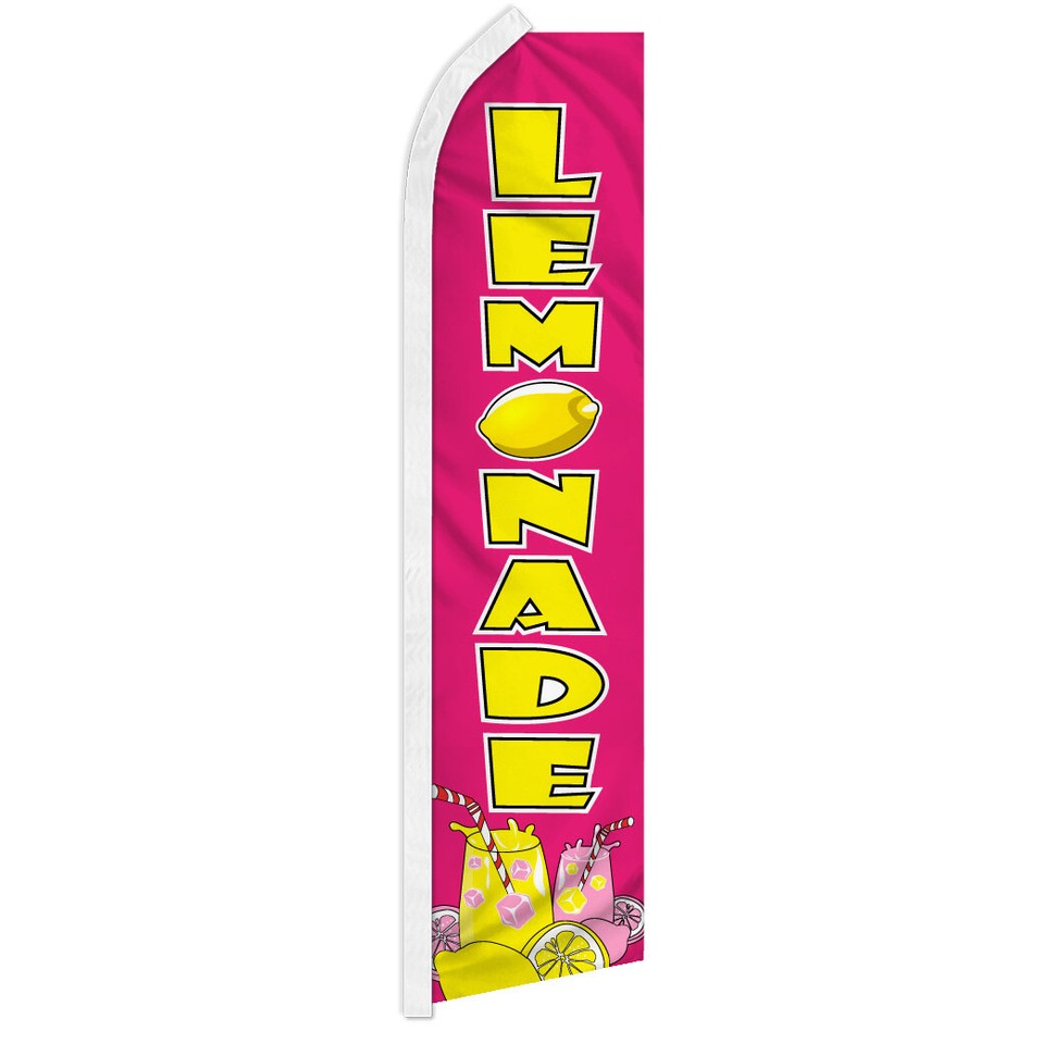 Drinks Advertising Feather Flag Swooper Flutter Sign Banner Lemonade ...