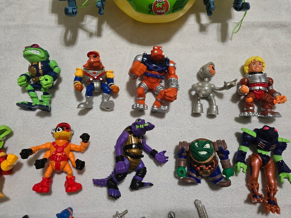 Bucky O'Hare Lot 1990 Hasbro Action Figures w/ Toad Double Bubble ...