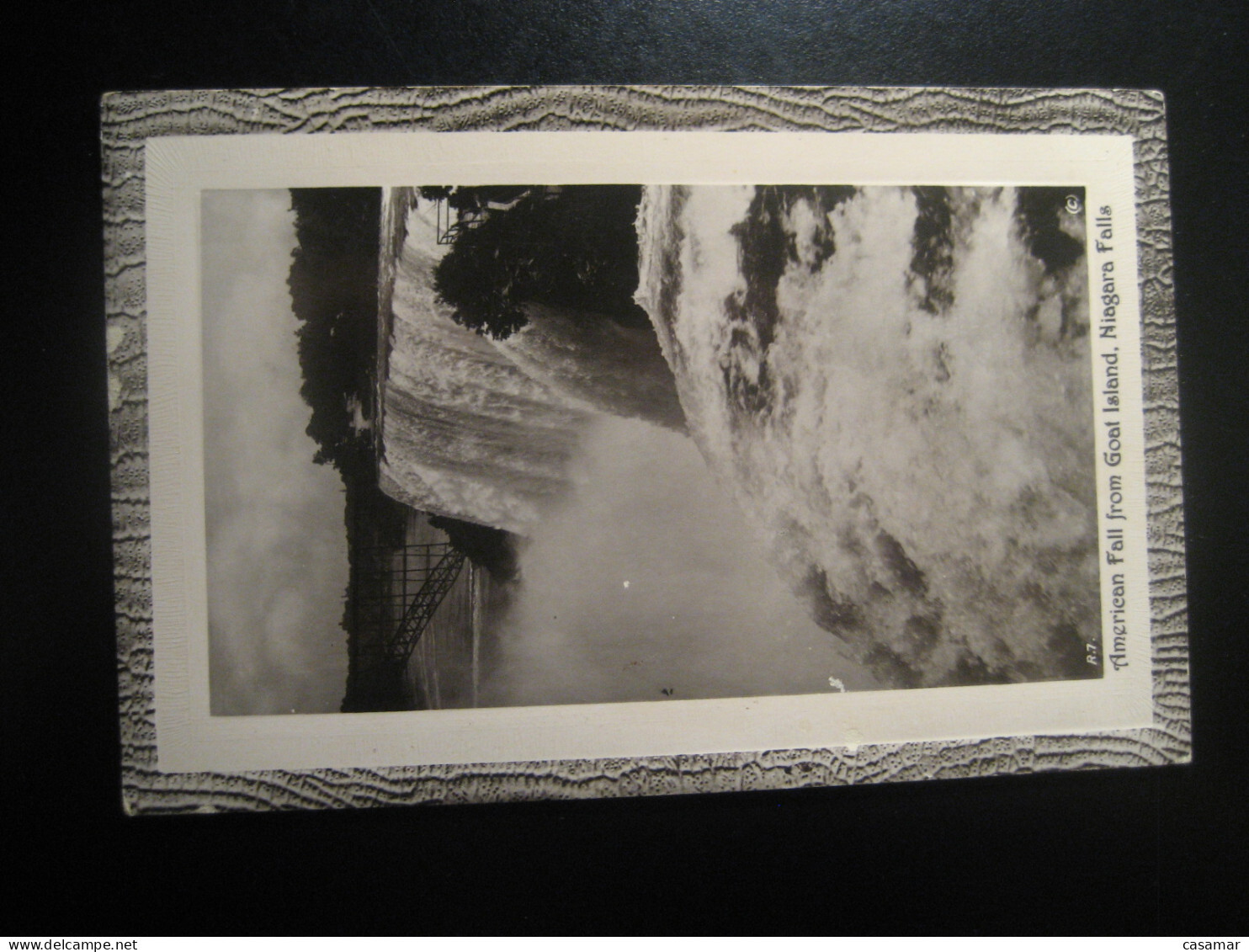 NIAGARA FALLS New York Goat Island Ontario Canada Carte Postale USA | eBay