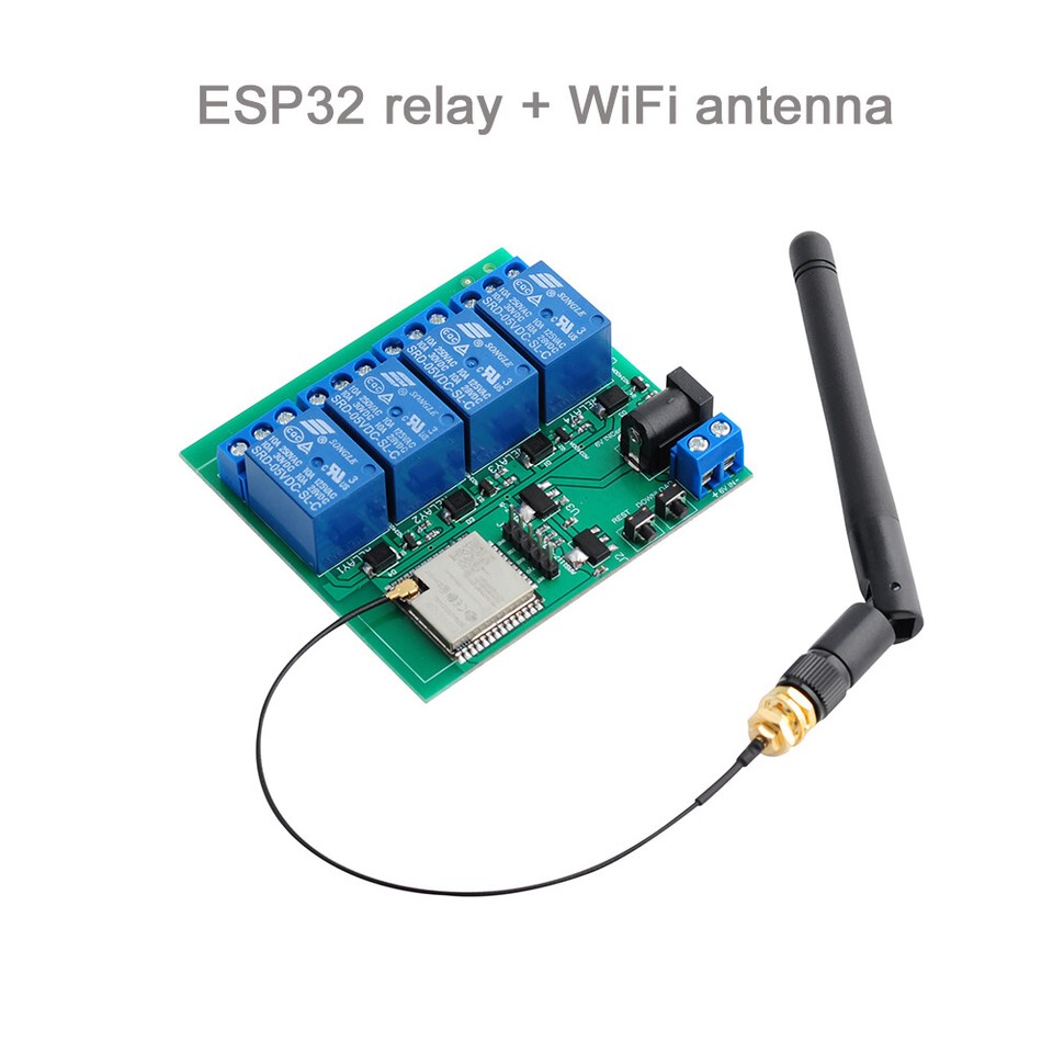 4 Channel Relay Module ESP32 WiFi Wireless Remote Control 3M for ...