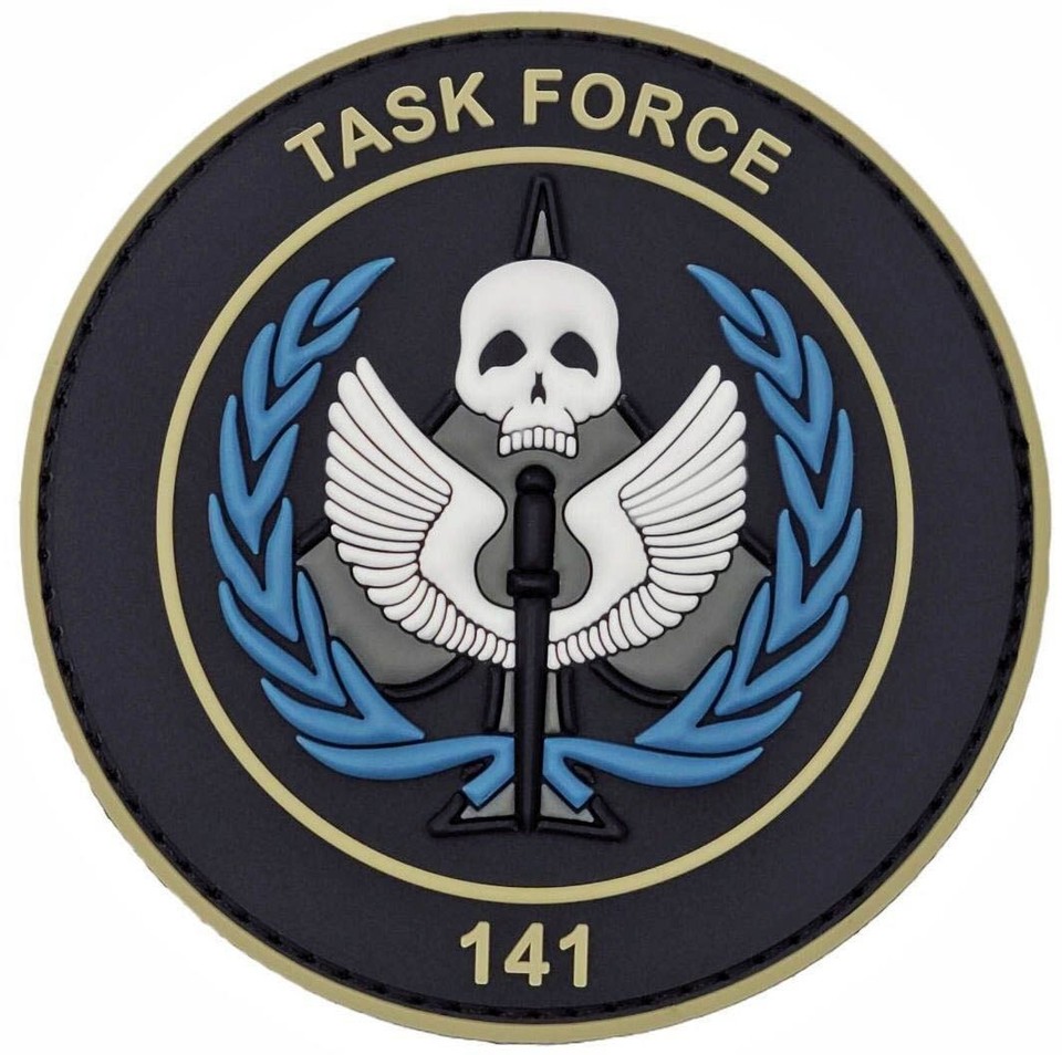 Call Of Duty Task Force 141 PVC RUBBER PATCH |2PC 3"x3" PVC RUBBER HOOK ...